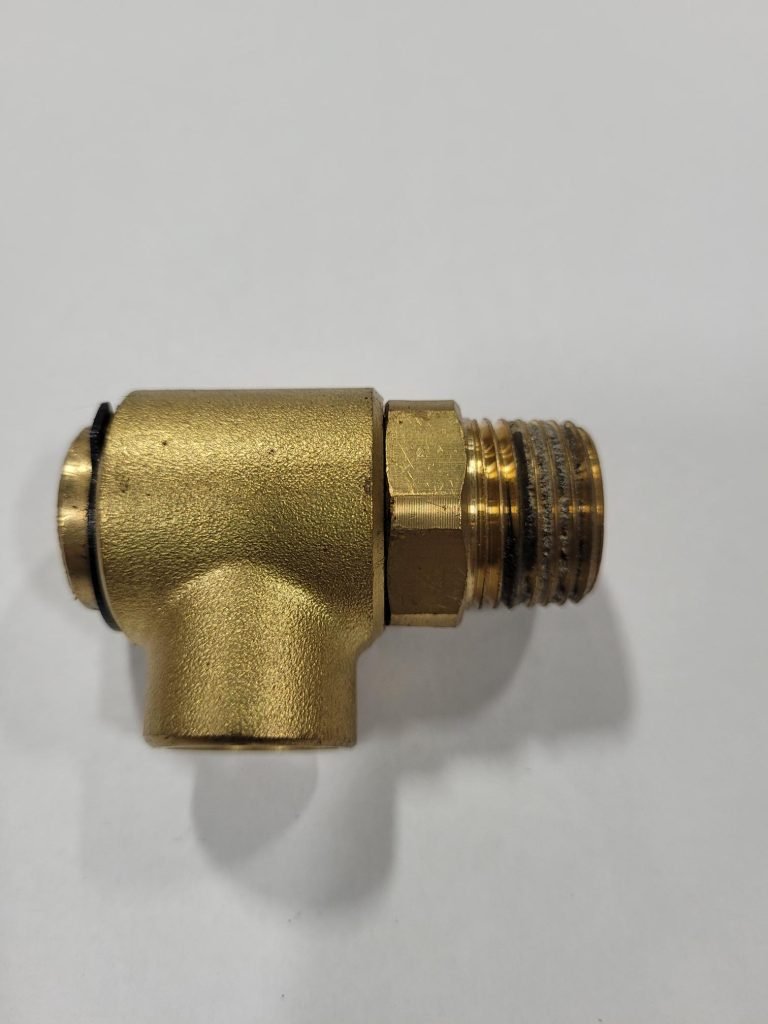 T-Swivel, 3/8" F Out X 1/2" M Inlet - Wisconsin Steam